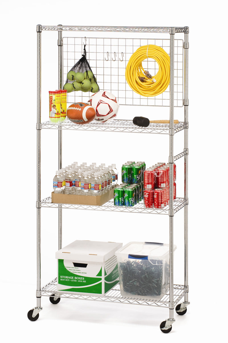 36 x 18 x 72, 4-Tier Commercial-grade NSF Shelving, Chrome – Vancouver ...